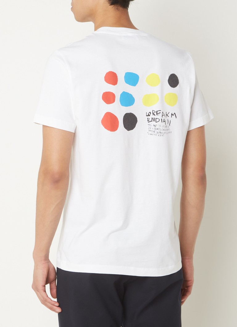 Loreak Mendian Corita T-shirt met logo- en backprint • Wit • de Bijenkorf