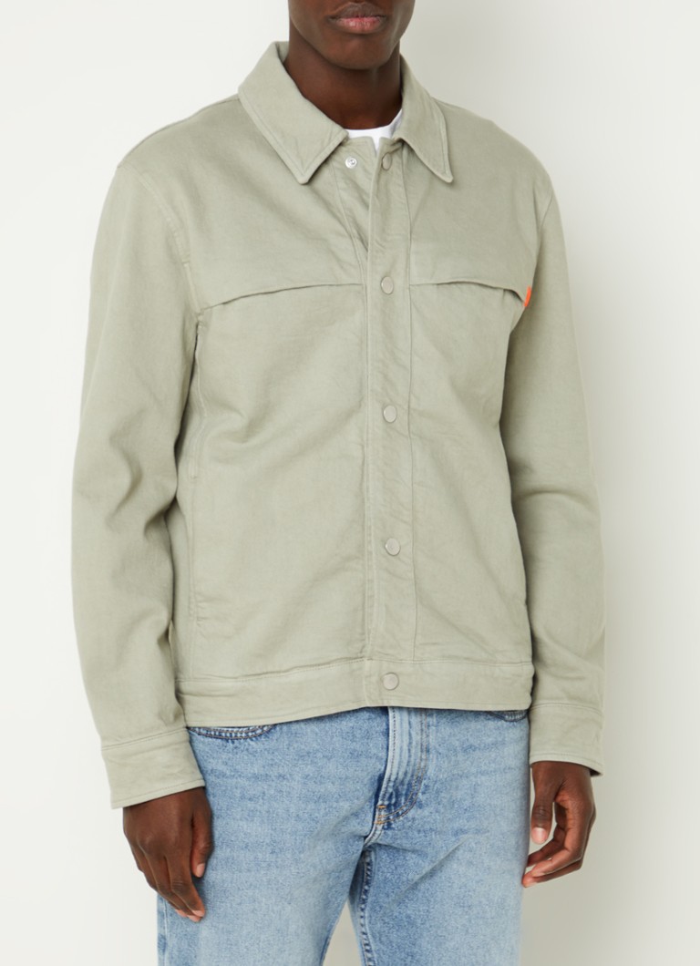 Loreak Mendian Linko regular fit overshirt met steekzakken • Lindegroen ...