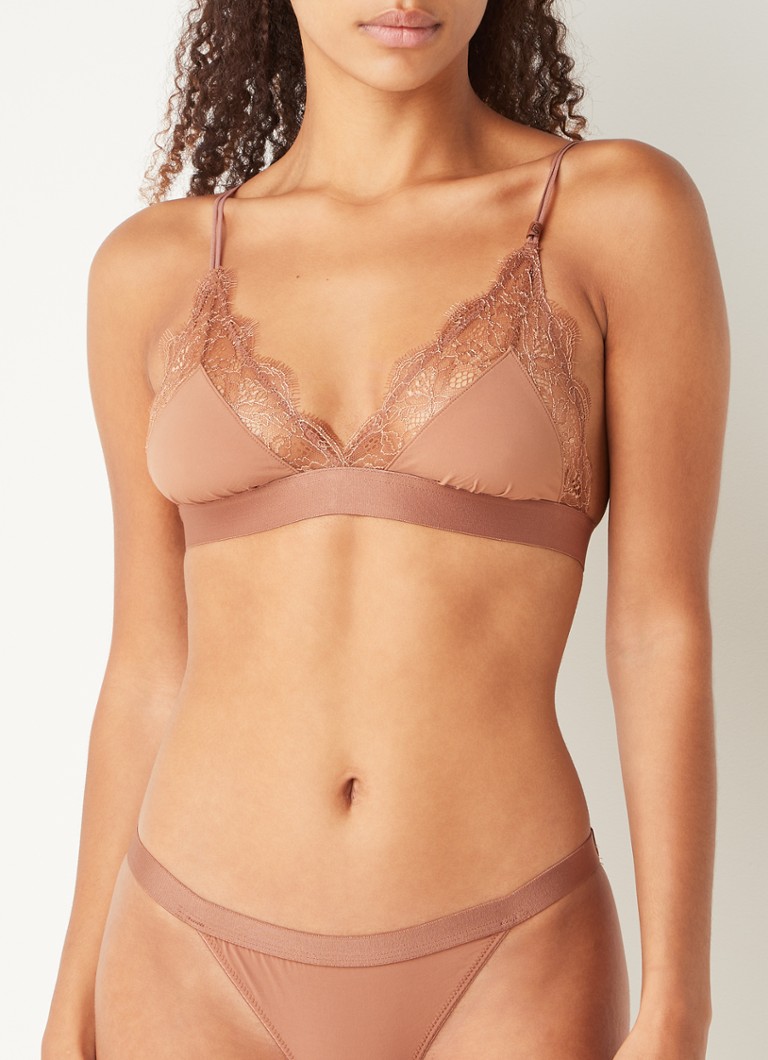 Love Stories Love Lace bralette met kant • Lichtbruin • de Bijenkorf