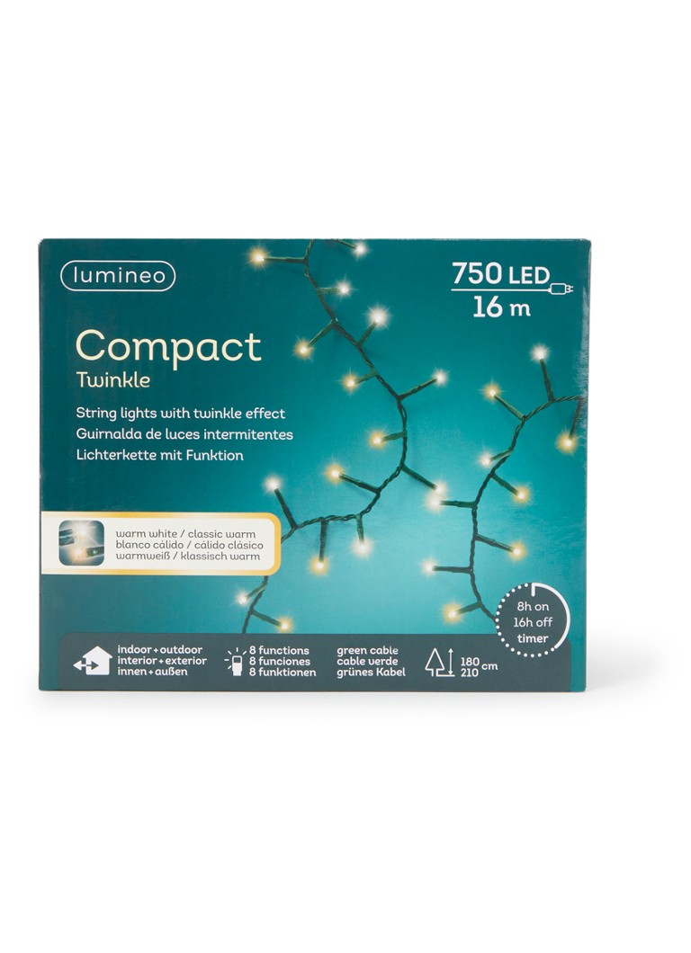Lumineo Compact Twinkle lichtsnoer 16 meter • de Bijenkorf