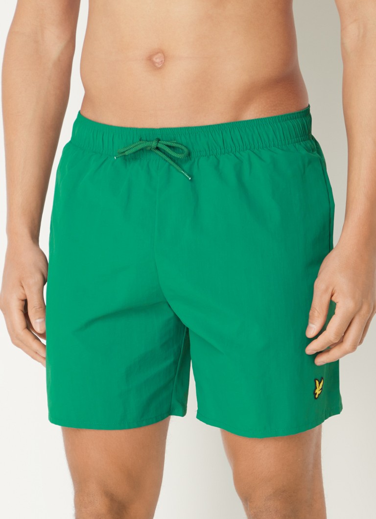 Lyle & Scott Zwemshorts met steekzakken en logo • Donkergroen • de ...