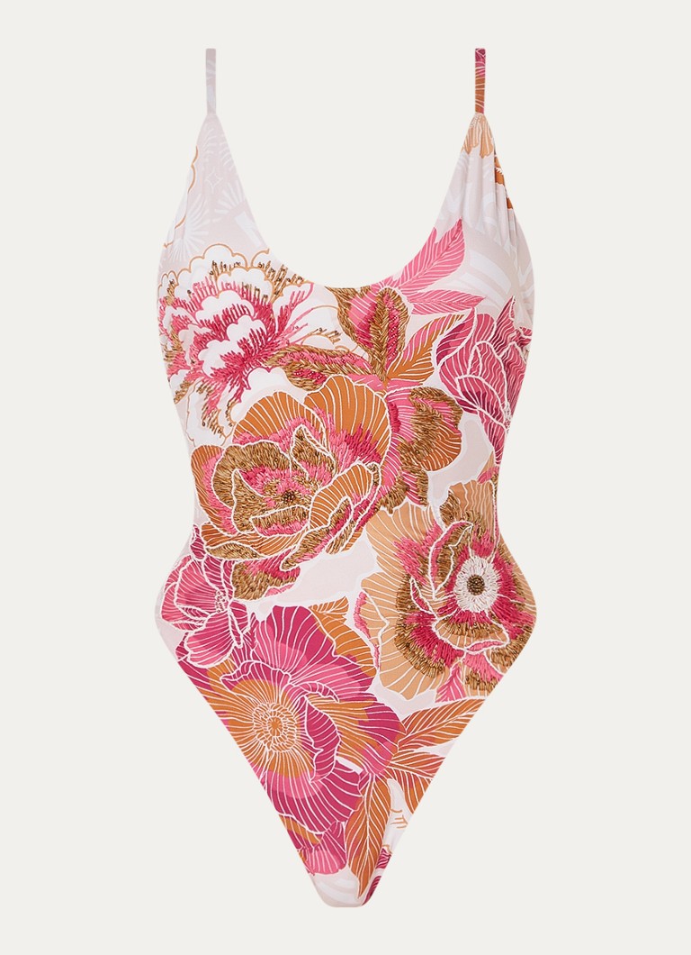 Maaji Mexican Floral Typical Corrigerend Badpak Met Kralendecoratie