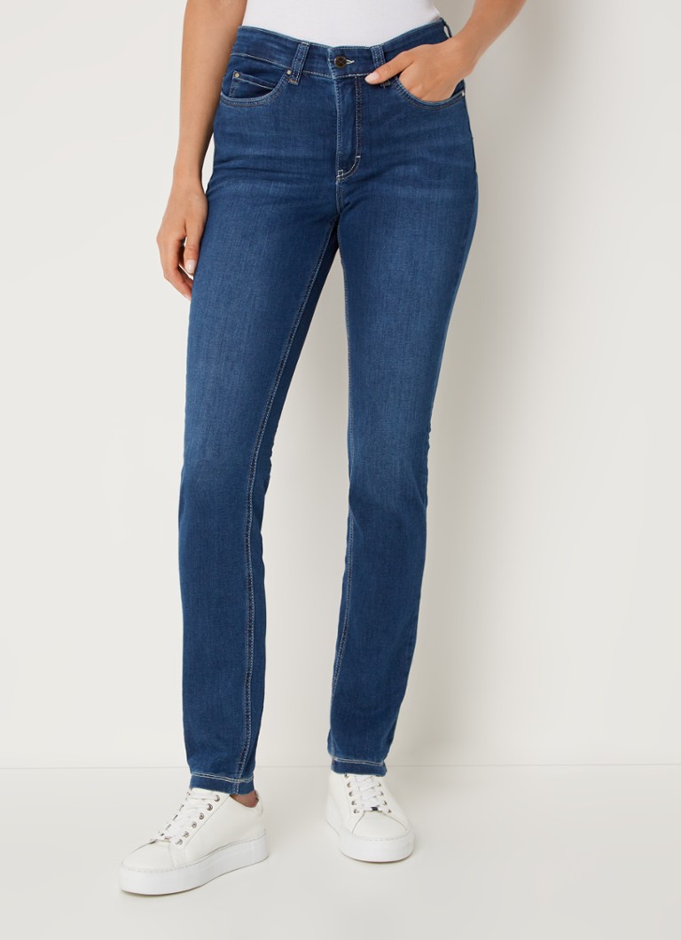 Mac Jeans Dream mid waist skinny fit jeans met stretch • Indigo • de ...