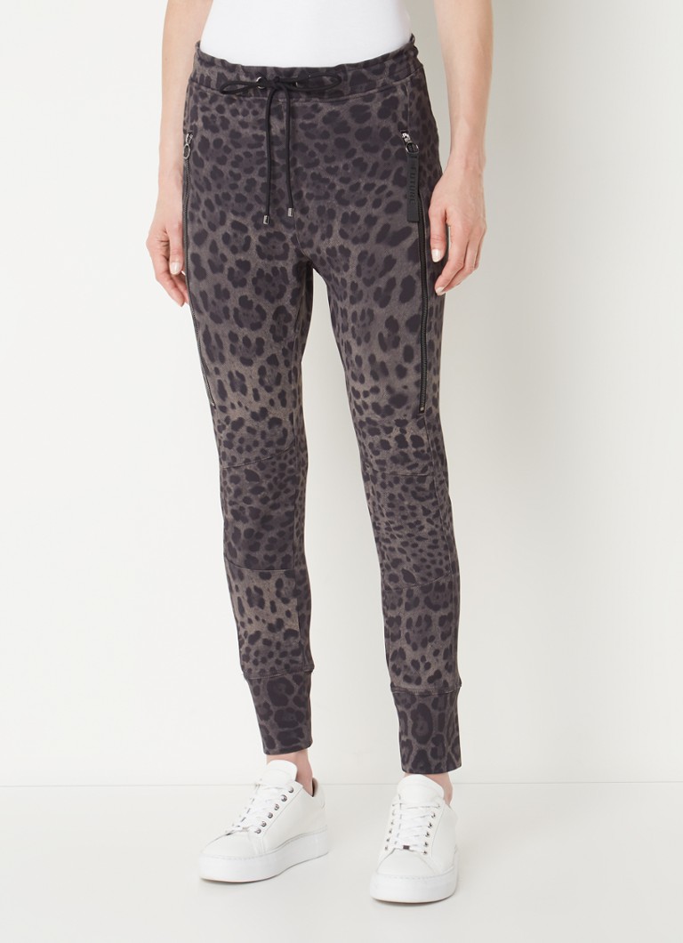 MAC MAC Future Pants 2.0 high waist tapered fit trackpants • Lichtgrijs ...