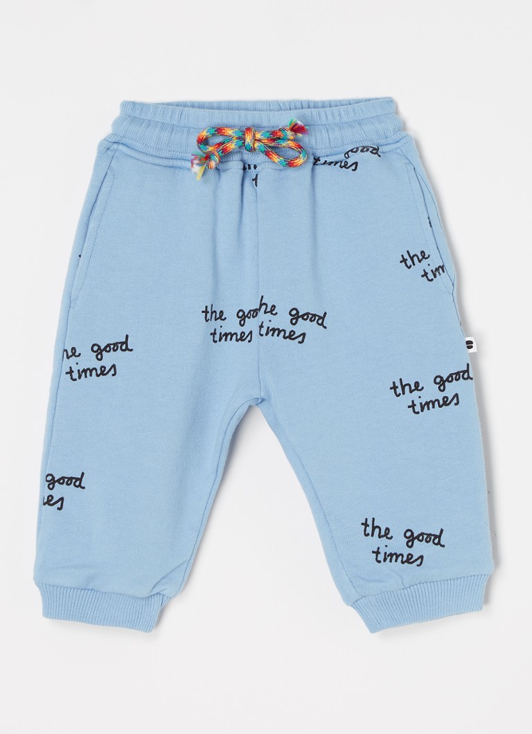 Maed for mini Loose fit joggingbroek met tekstprint en steekzakken ...