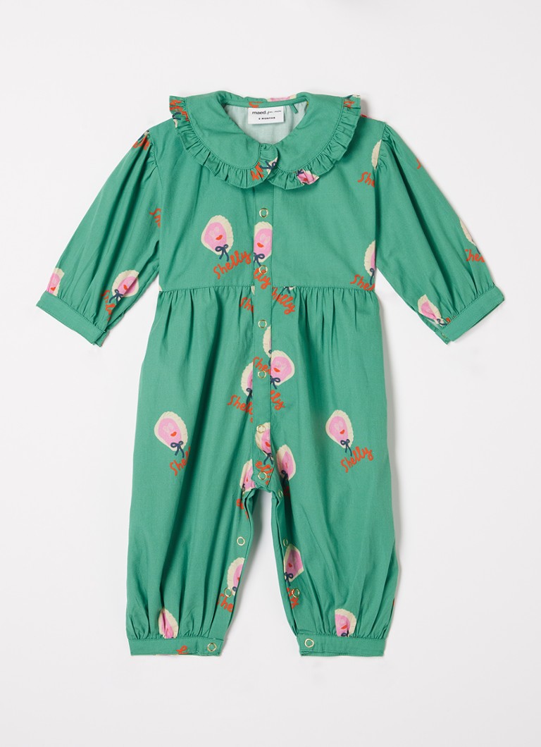 Maed for mini Shelly babypak met print en ruches • Groen • de Bijenkorf