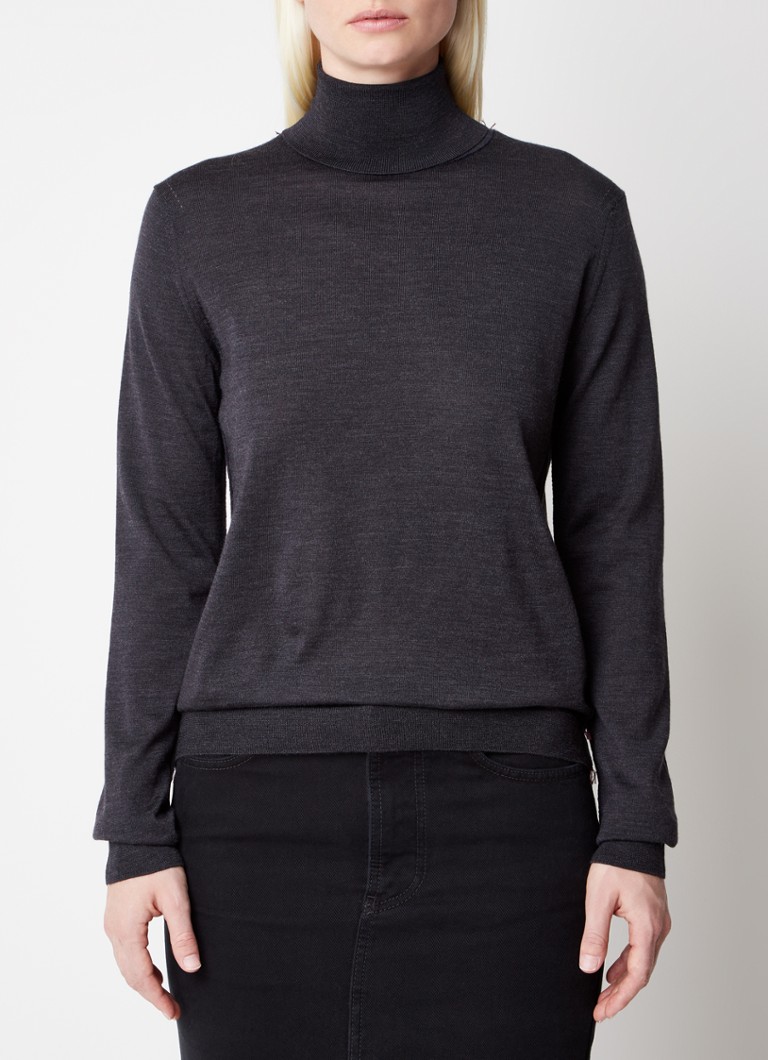 Maison Margiela Sioha fijngebreide coltrui van wol met gemêleerd dessin ...