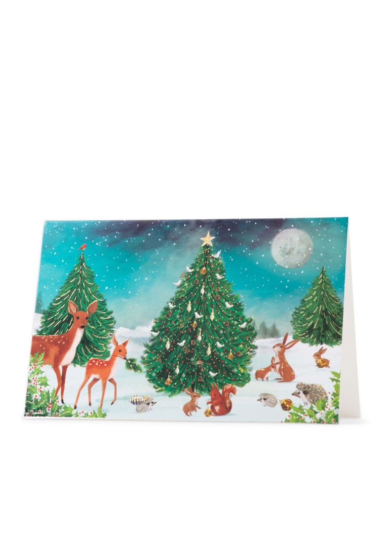 MAP Publishing Frosty Forest wenskaart - set van 8 inclusief enveloppen • Multicolor • de Bijenkorf