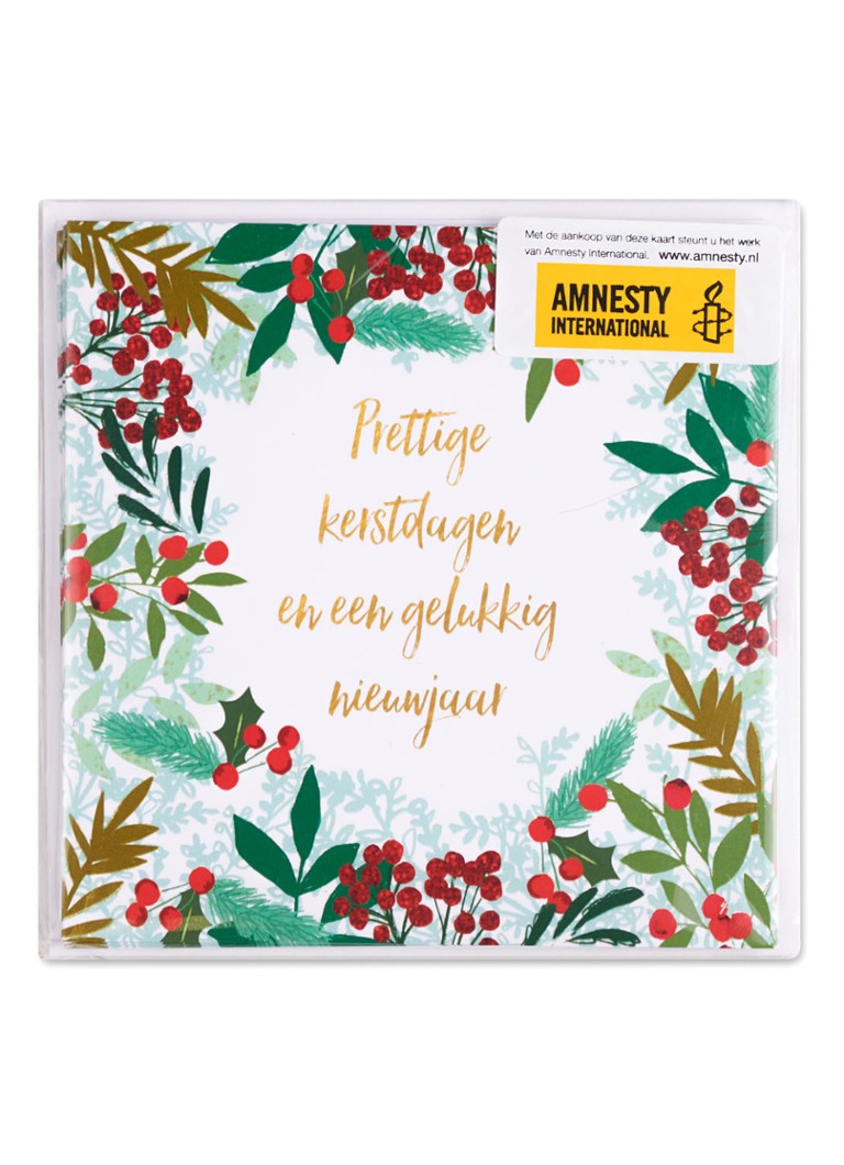 MAP Publishing Kerst Deco kerstkaart - set van 8 inclusief enveloppen • Wit • de Bijenkorf