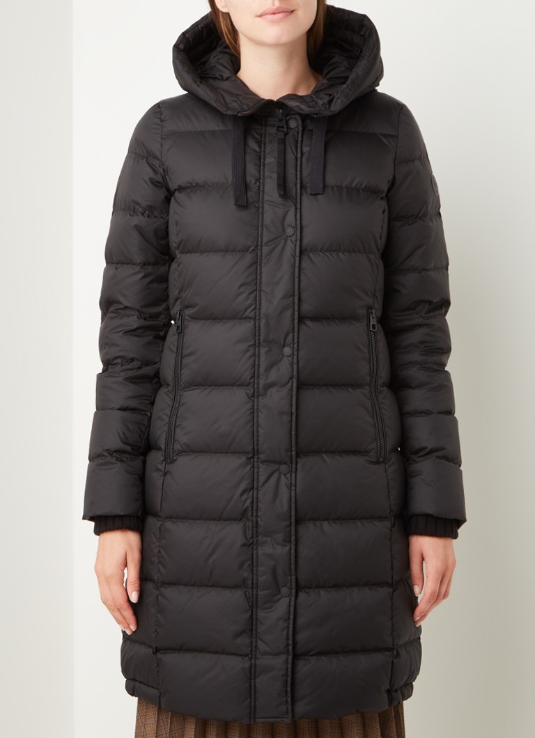 Marc O'Polo Gewatteerde parka met donsvulling en capuchon • Zwart • de Bijenkorf