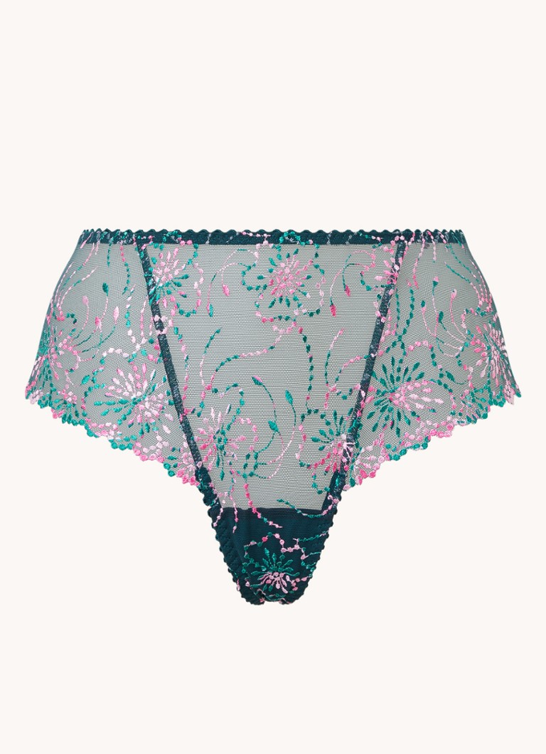 Marie Jo Jane string met borduring • Groen • de Bijenkorf