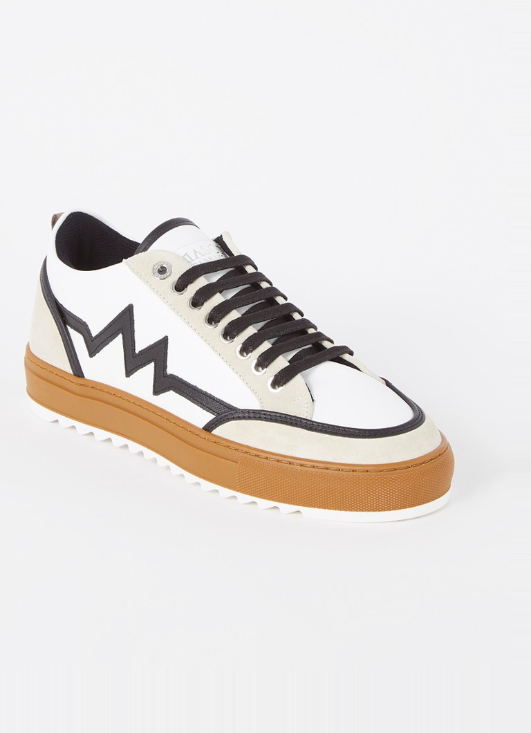 Mason Garments Tia Heartbeat sneaker van leer met nubuck details ...