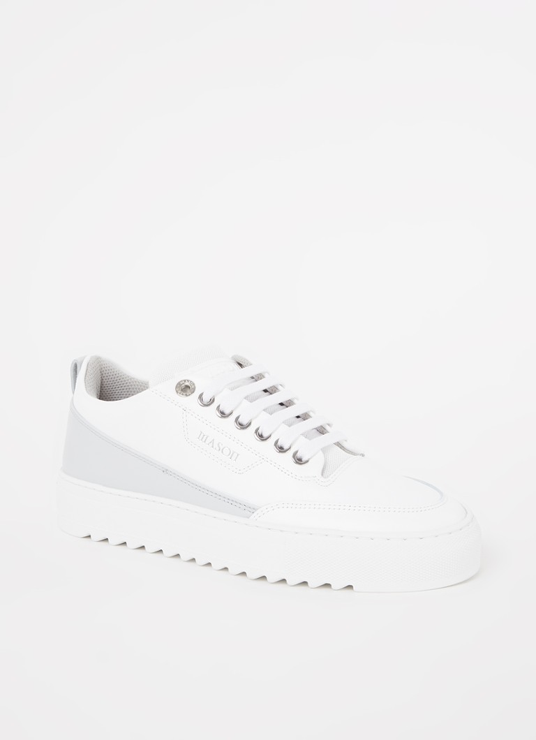 Mason Garments Torino sneaker van leer • Wit • de Bijenkorf