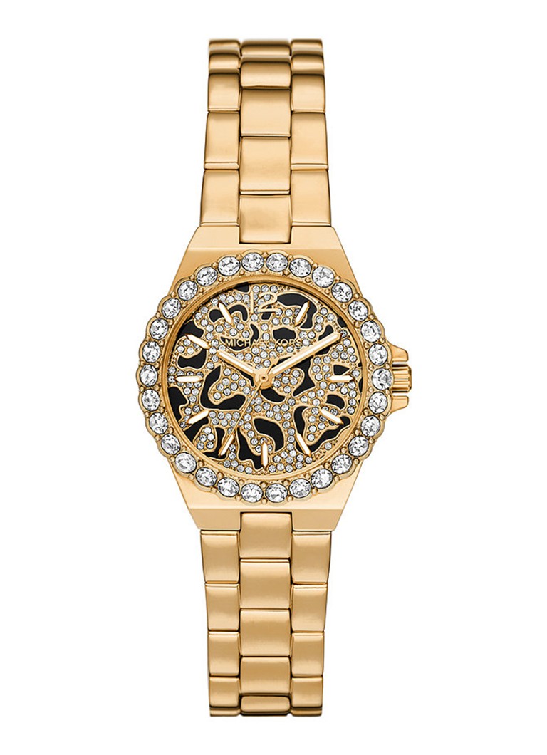 Michael Kors Lennox horloge MK7394 • Goud • de Bijenkorf