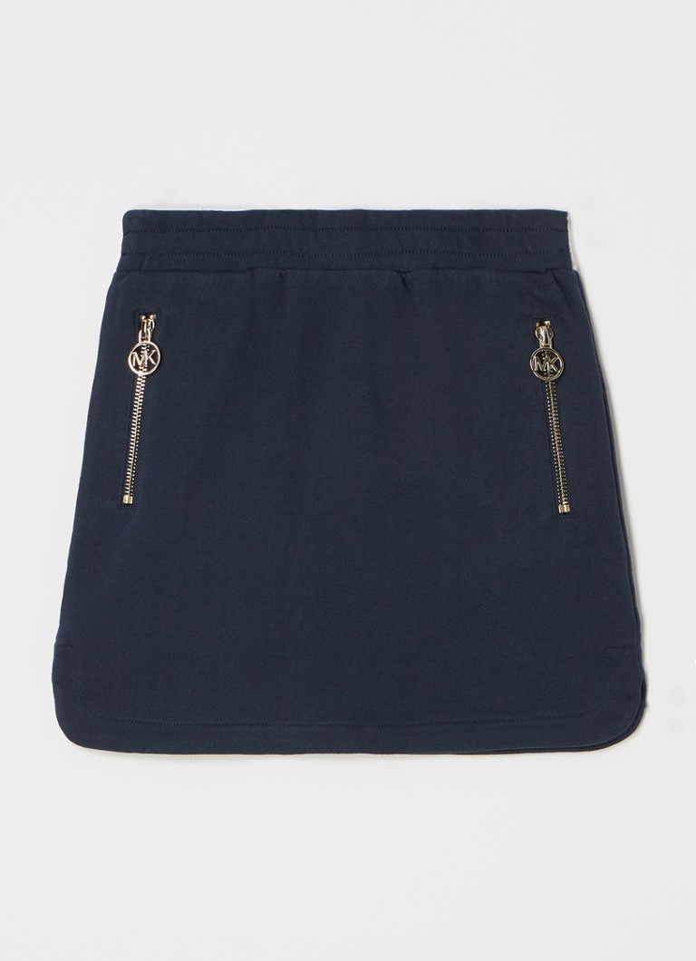 Michael Kors Mini rok van katoen • Donkerblauw • de Bijenkorf
