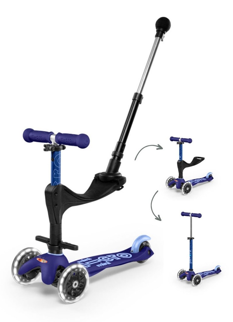 Micro Step Mini Micro Deluxe 3-in-1 Push step met LED-verlichting ...