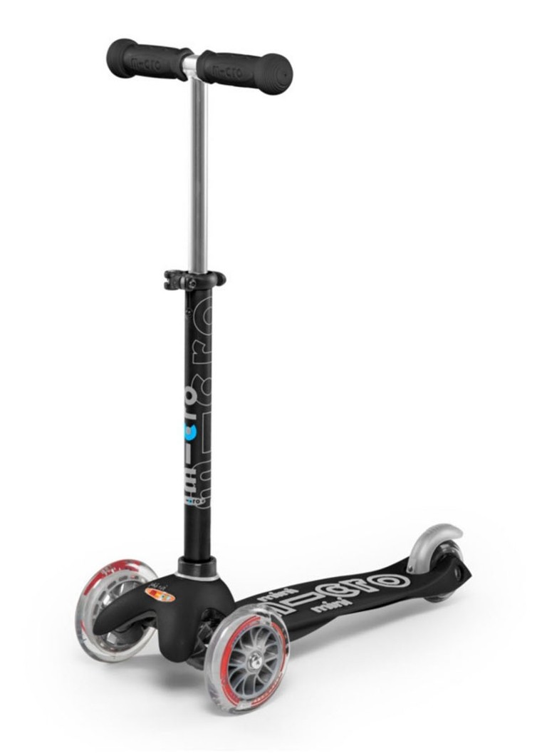 Micro Step Mini Micro Deluxe step met LED-verlichting in wielen • Zwart ...