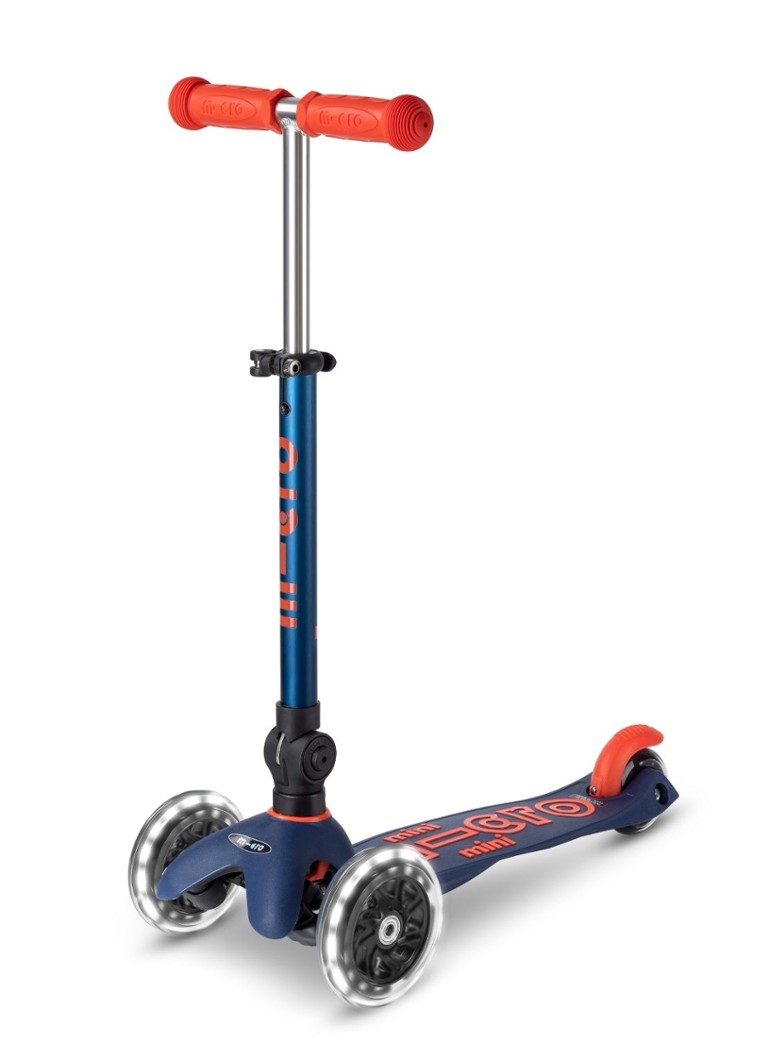 Micro Step Mini Micro Deluxe step met LED-verlichting • Donkerblauw ...