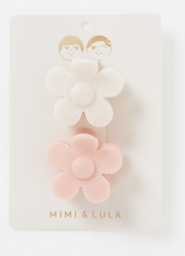 Mimi & Lula Daisy haarklem in set van 2 • Roze • de Bijenkorf