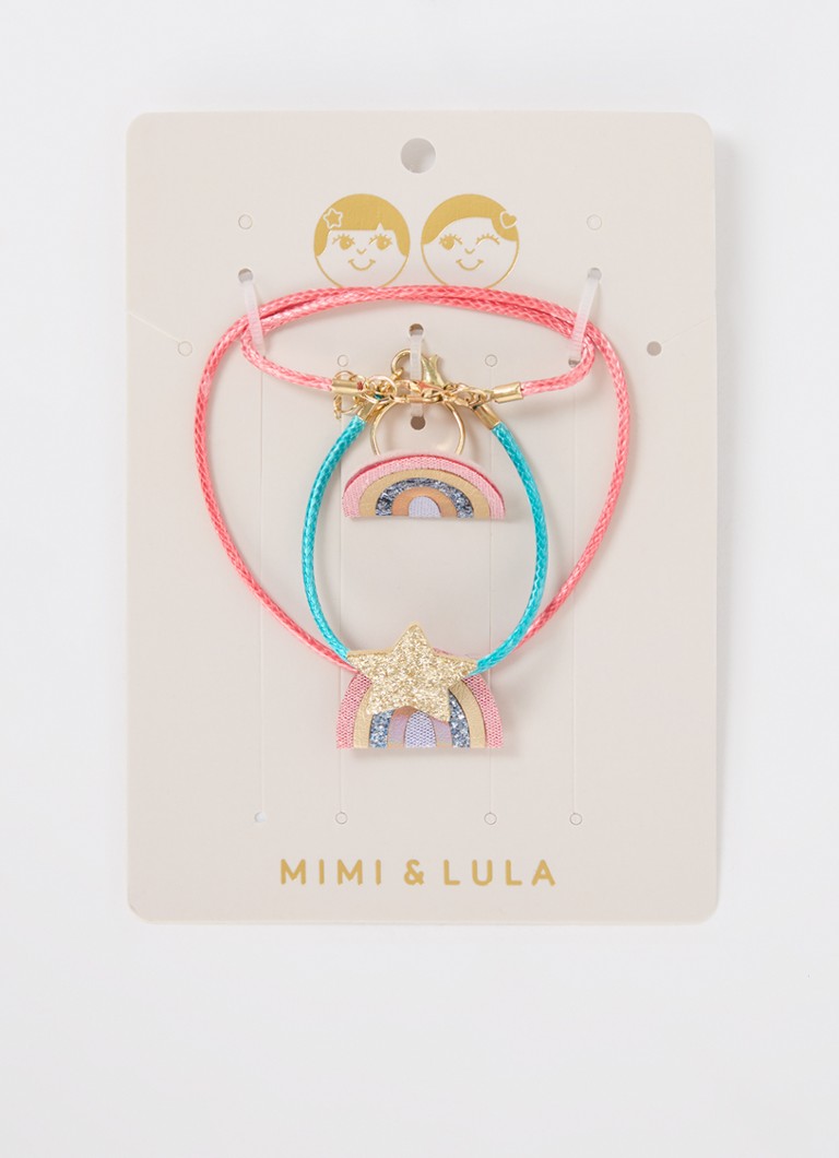 Mimi & Lula Over The Rainbow ketting met armband en ring in set van 3 ...