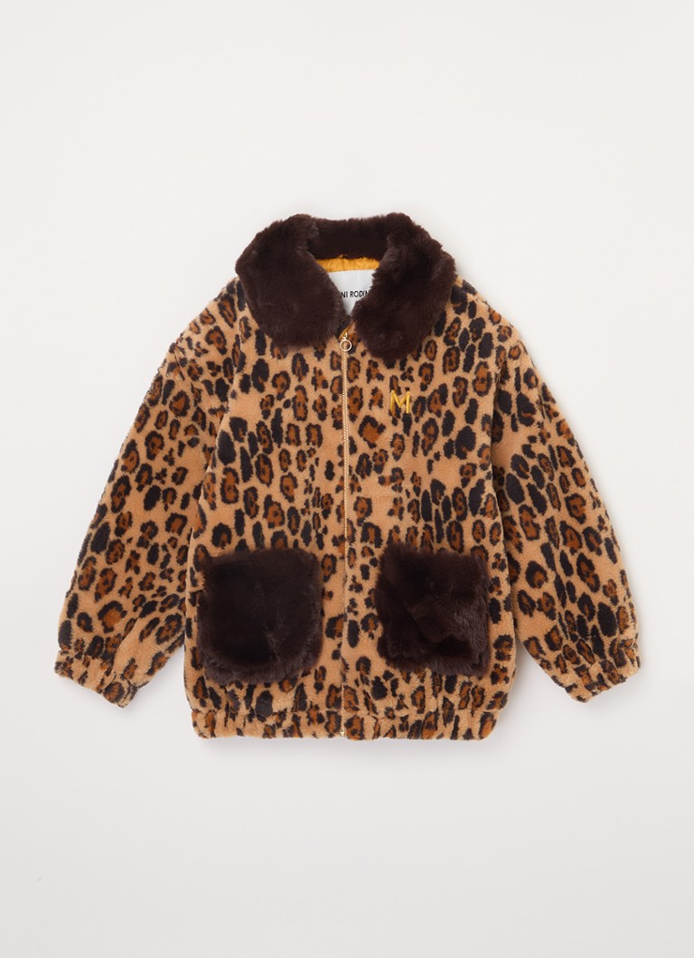 Mini Rodini Leopard jack van imitatiebont • Camel • de Bijenkorf