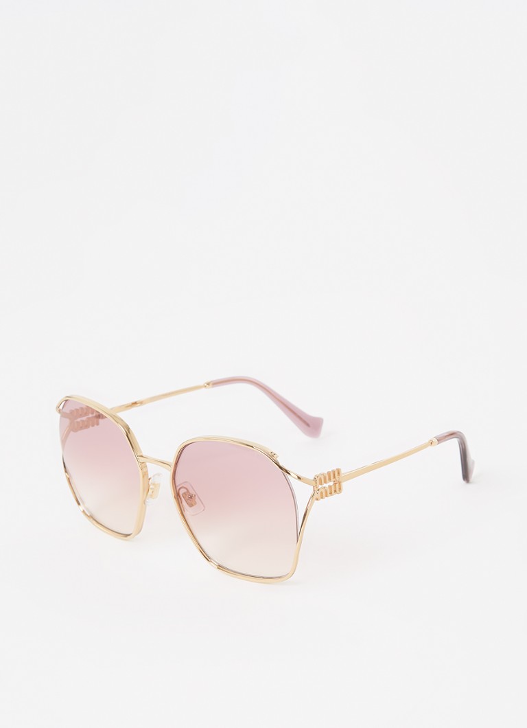 Miu Miu Butterfly zonnebril MU 52WS • Goud • de Bijenkorf