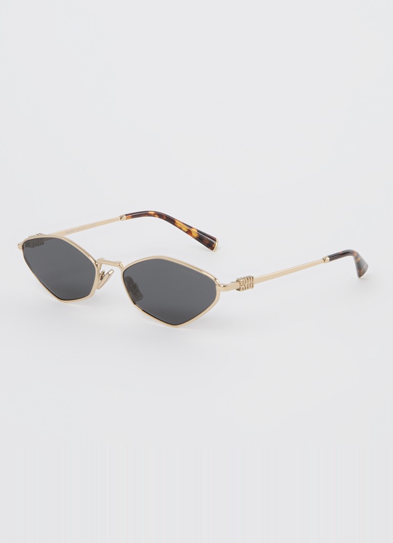 Miu Miu Retro zonnebril MU 56ZS • Goud • de Bijenkorf