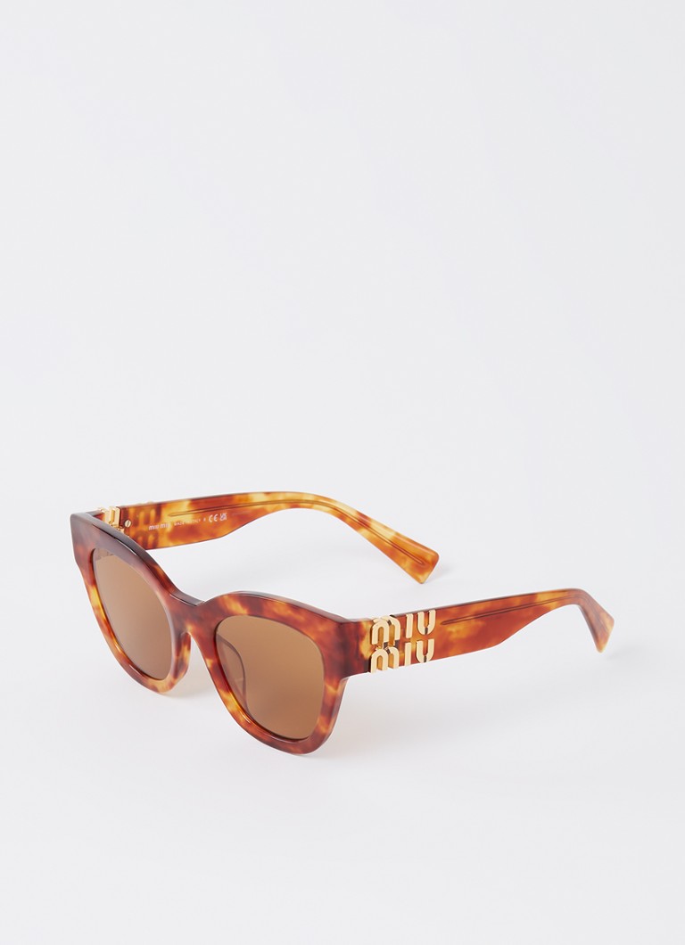 Miu Miu Zonnebril MU 01YS • Bruin • de Bijenkorf