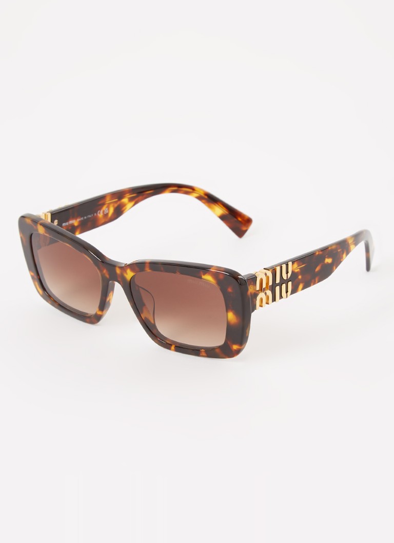 Miu Miu Zonnebril MU 07YS • Abrikoos • de Bijenkorf