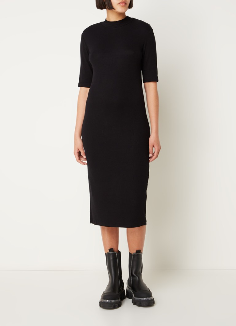 Modström Krown t-shirt jurk met stretch • Zwart • de Bijenkorf