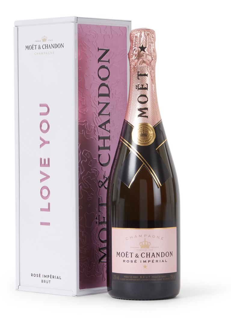 Moët & Chandon Champagne Brut Rosé Impérial I Love You Limited Edition 750 ml - • de Bijenkorf