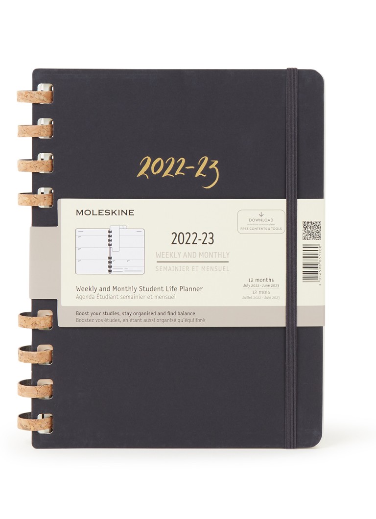 Moleskine Weekly and Monthly Student Life agenda 2022-2023 • Blauw • de ...
