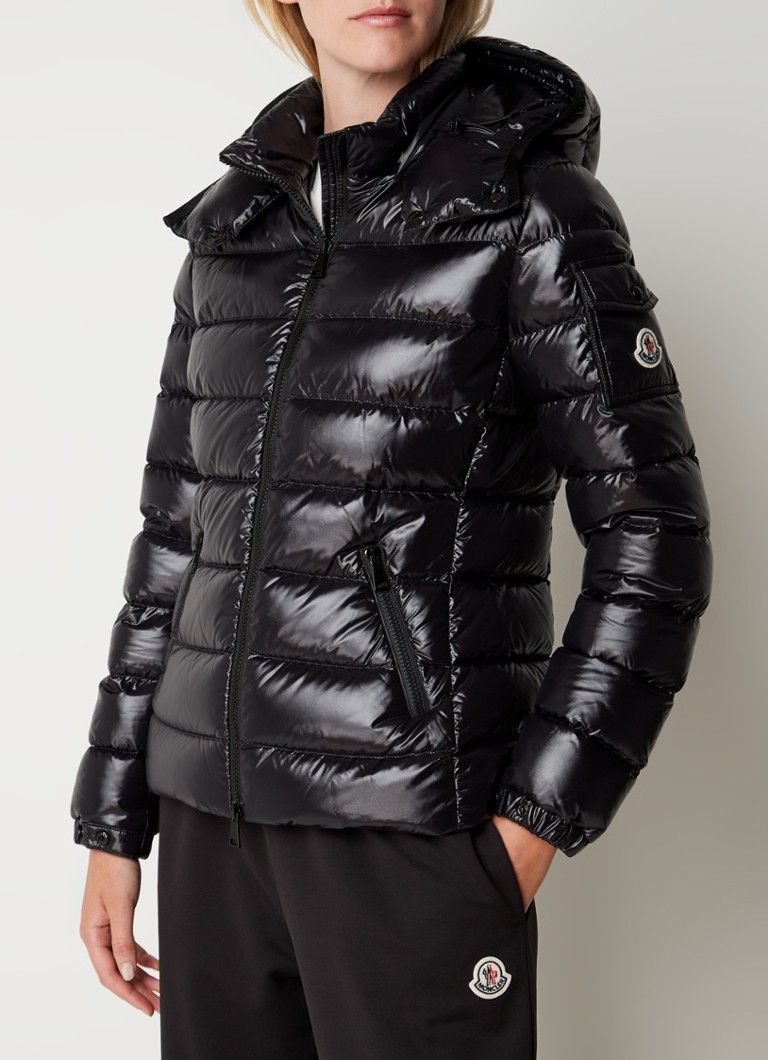 Moncler Bady puffer jack met donsvulling en afneembare capuchon • Zwart ...