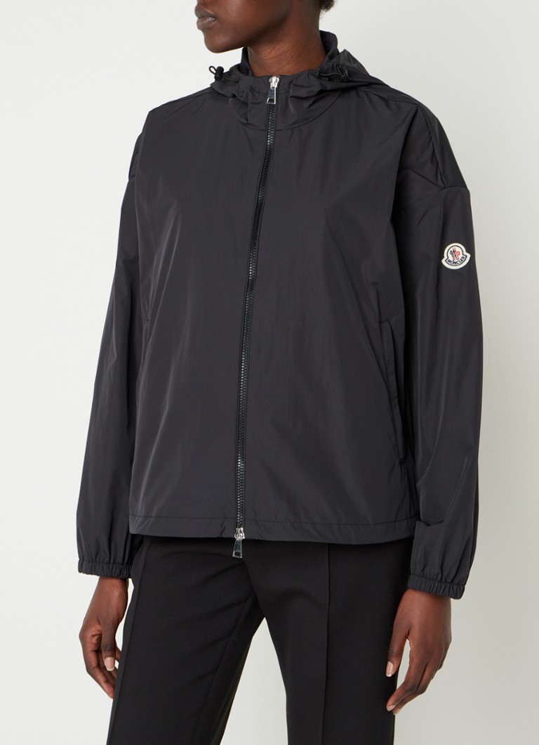Moncler Giubotto jack met capuchon en ritssluiting • Zwart • de Bijenkorf