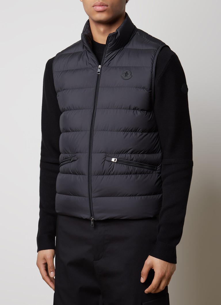 Moncler Lechtal gewatteerde bodywarmer met donsvulling en ritszakken ...