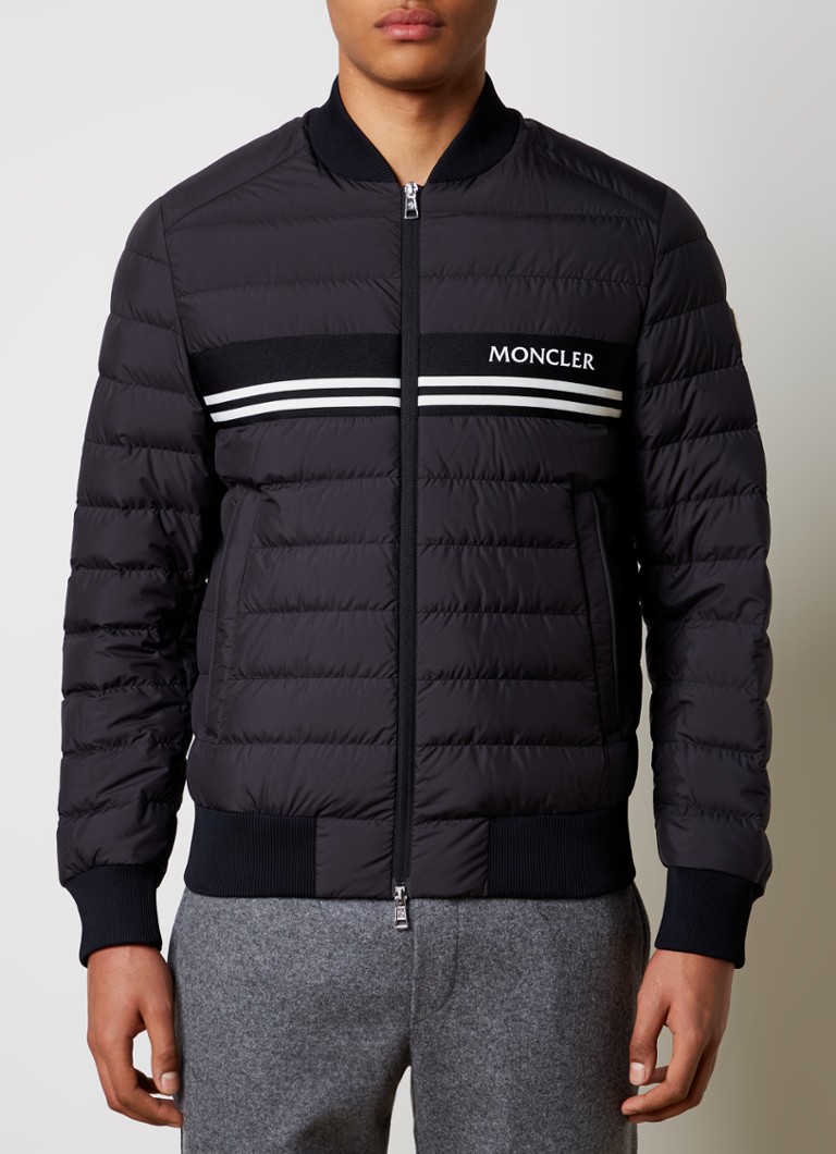 Moncler Mounier gewatteerd bomberjack met donsvulling en ritszakken ...