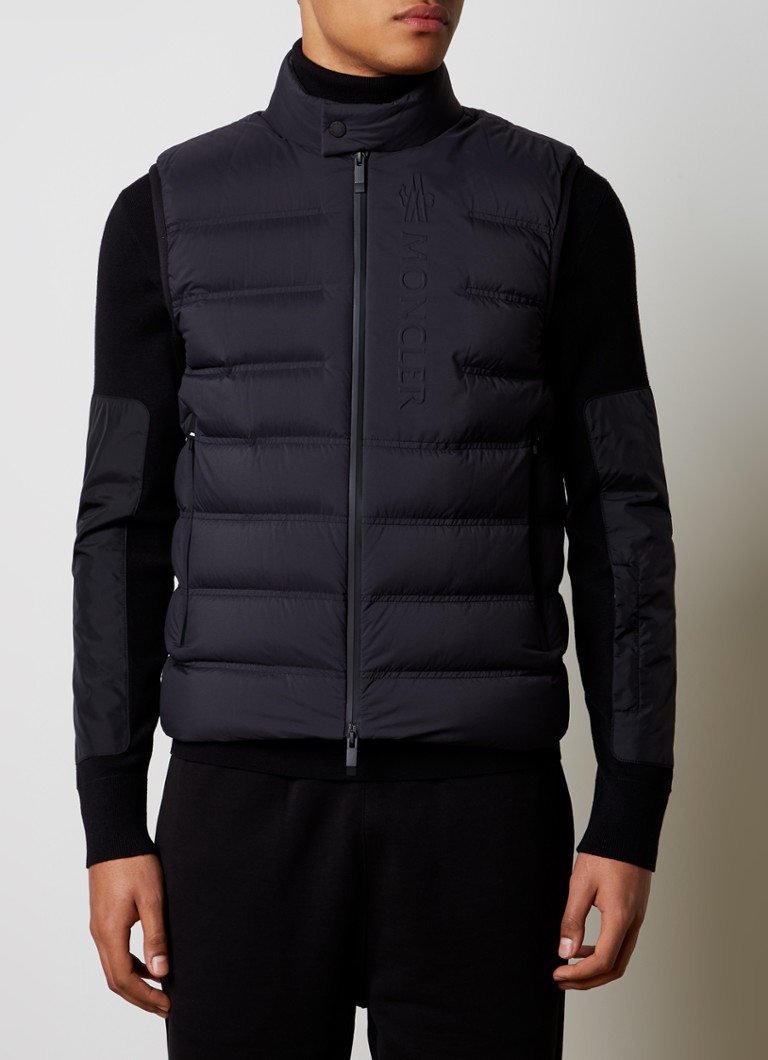 Moncler Oserot gewatteerde bodywarmer met donsvulling en ritszakken ...