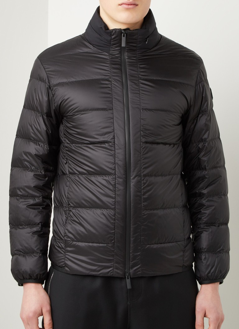 Moncler Peyre gewatteerd jack met donsvulling en ritszakken • Zwart ...