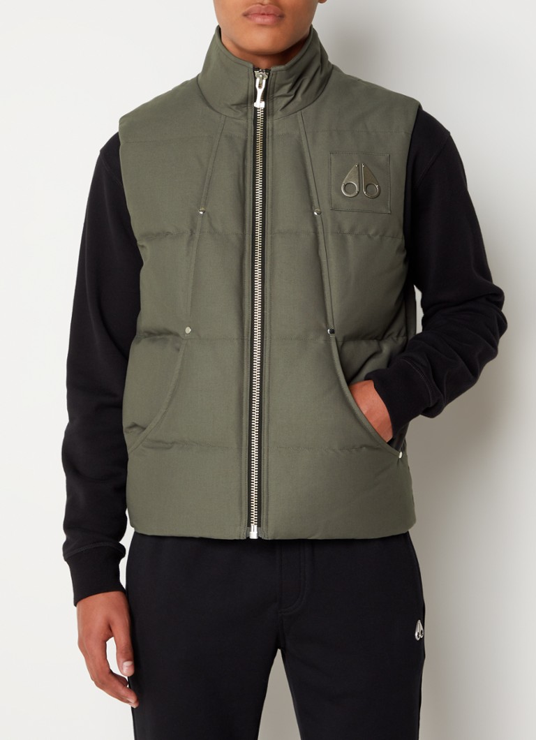 Moose Knuckles Montreal gewatteerde bodywarmer met donsvulling ...