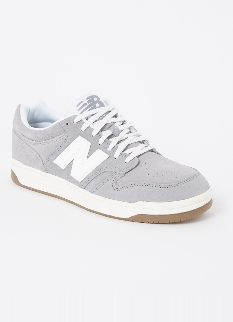 New Balance 480 sneaker van suède met details van leer • Grijs • de ...