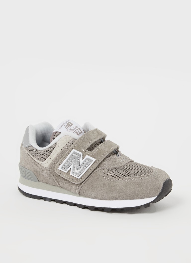 New Balance 574 sneaker van suède met mesh details • Grijs • de Bijenkorf