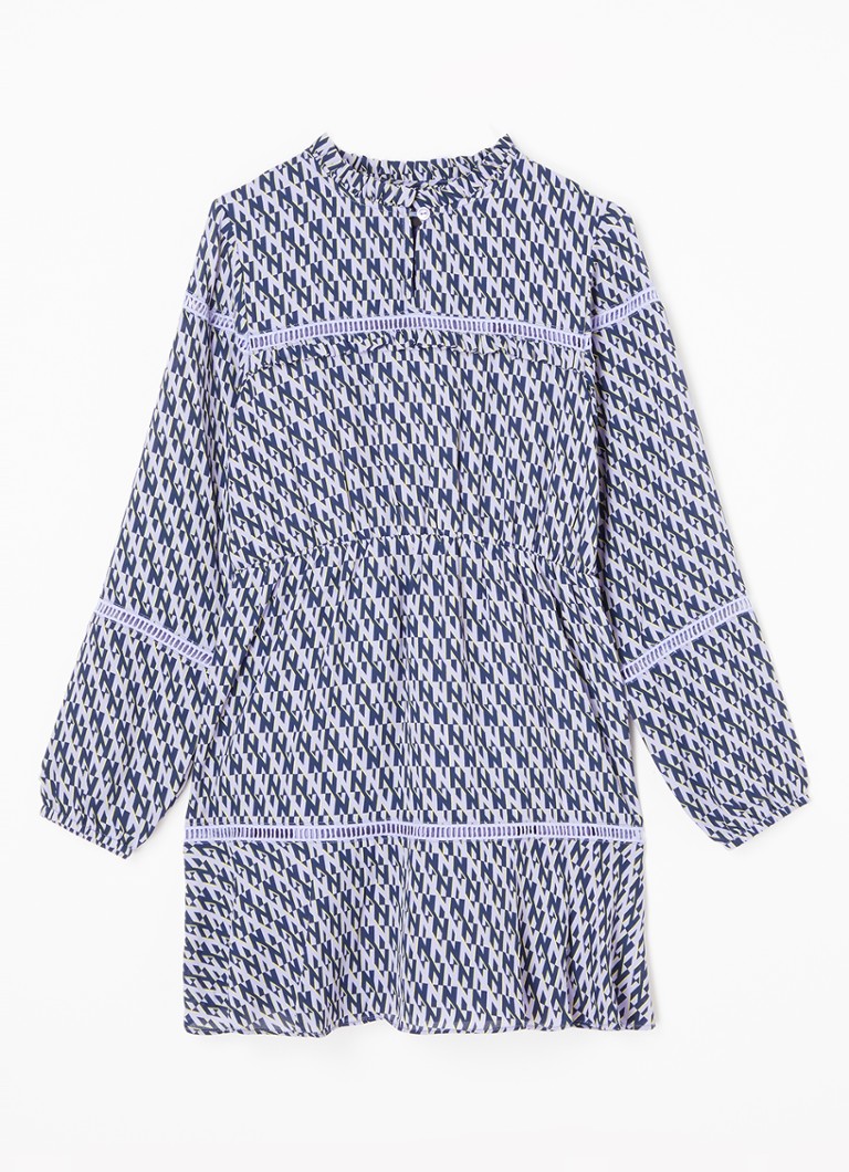 NIK&NIK Kim tuniekjurk met logoprint • Violet • de Bijenkorf