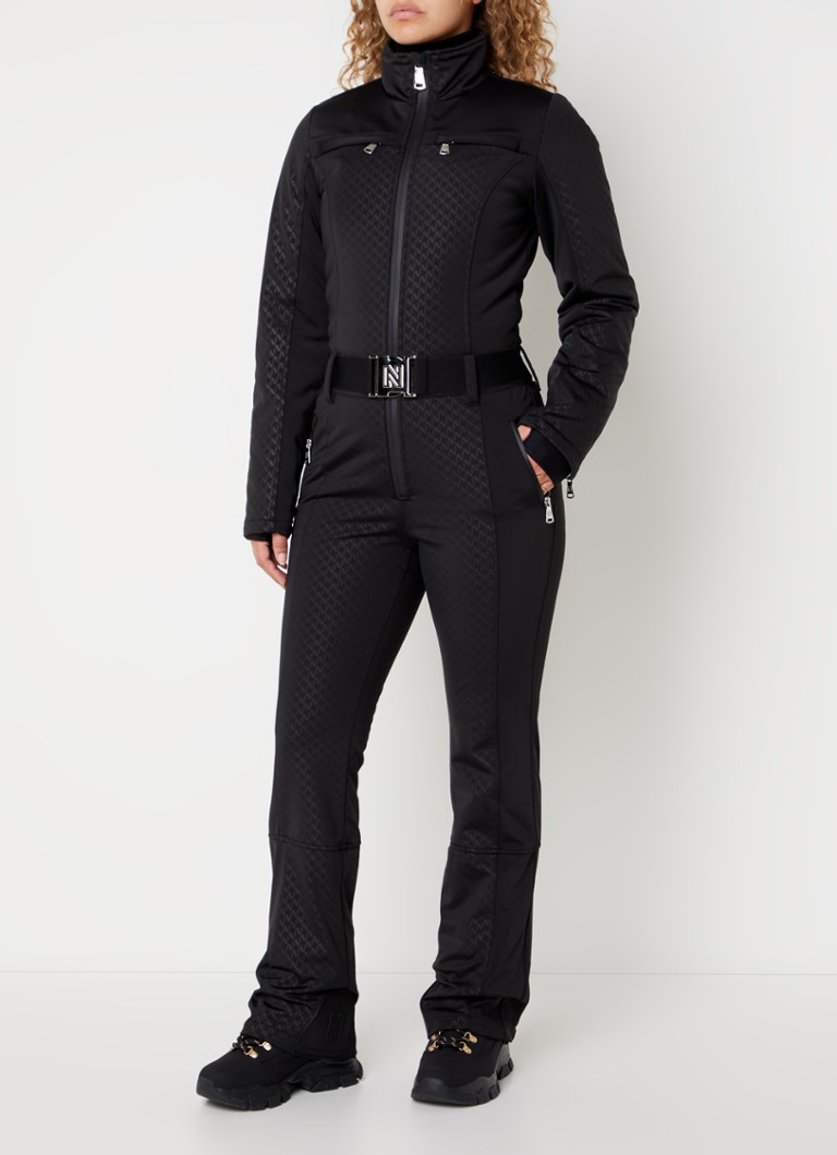 NIKKIE Flared fit skipak met logoprint en ceintuur • Zwart • de Bijenkorf