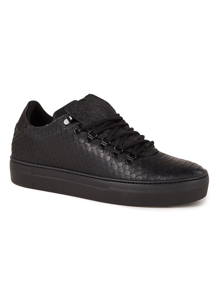 Nubikk Jagger Classic Black Python sneaker van leer • Zwart • de Bijenkorf