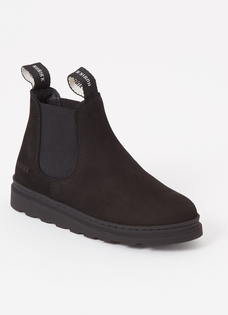 Nubikk Jonah Ra chelsea boot van nubuck • Zwart • de Bijenkorf