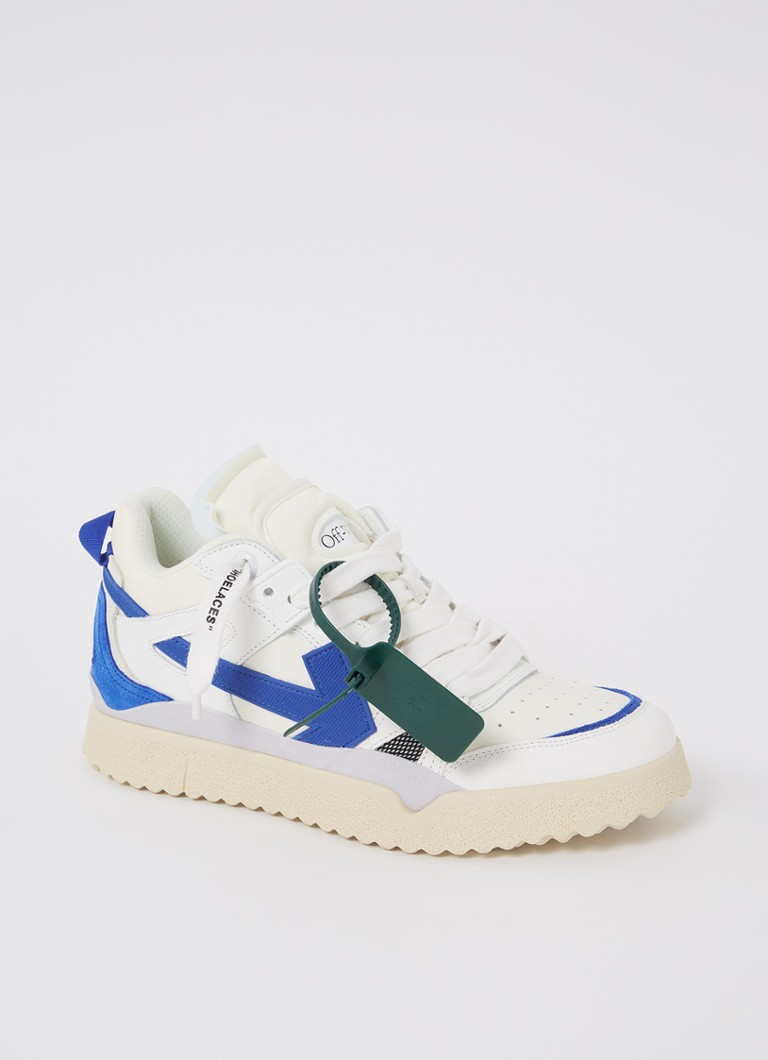 Off-White MT Sponge sneaker met suède details • Creme • de Bijenkorf