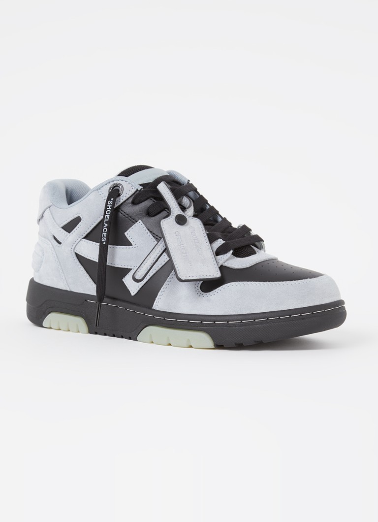 Off-White Out Of Office sneaker van kalfsleer met suède details ...
