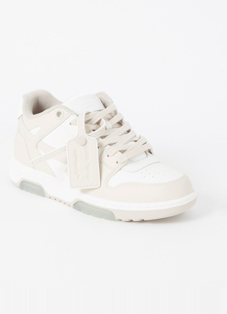 Off-White Slim Out Of Office sneaker van kalfsleer • Beige • de Bijenkorf