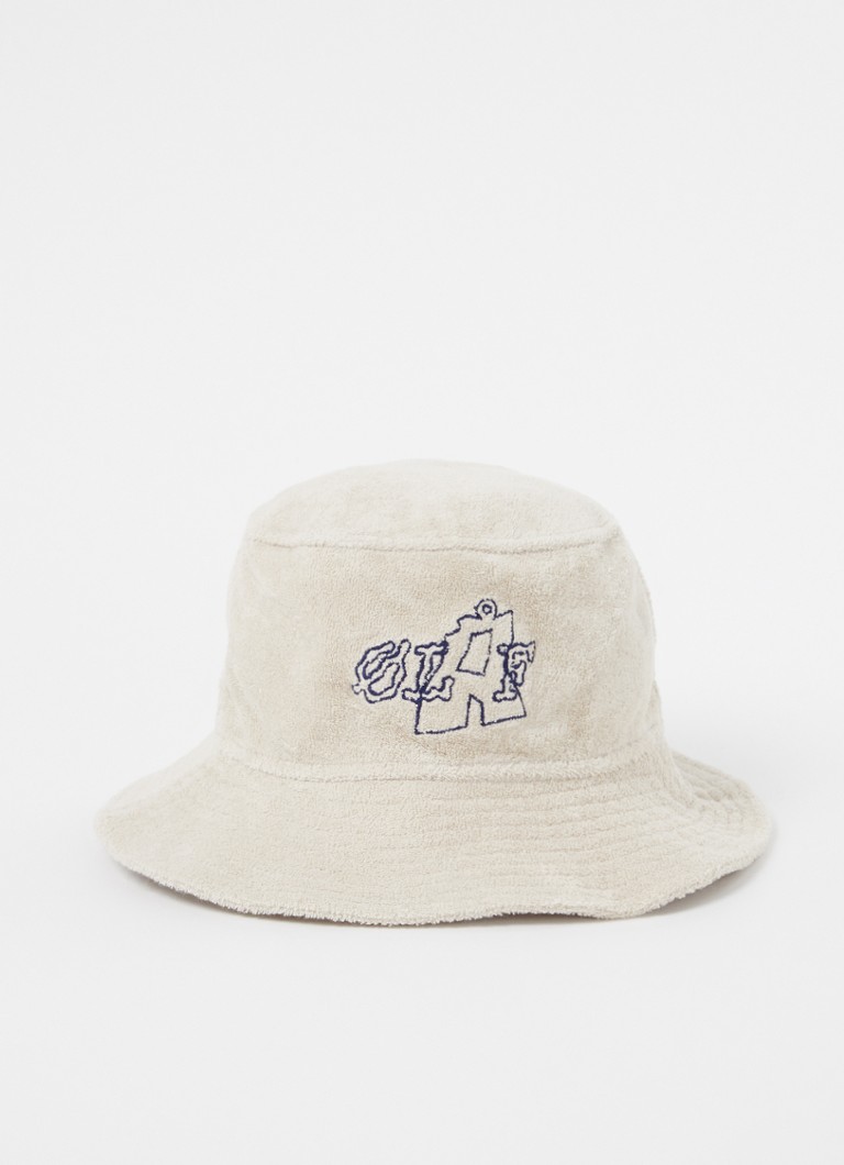 OLAF Bucket hoed met borduring • Vanillegeel • de Bijenkorf