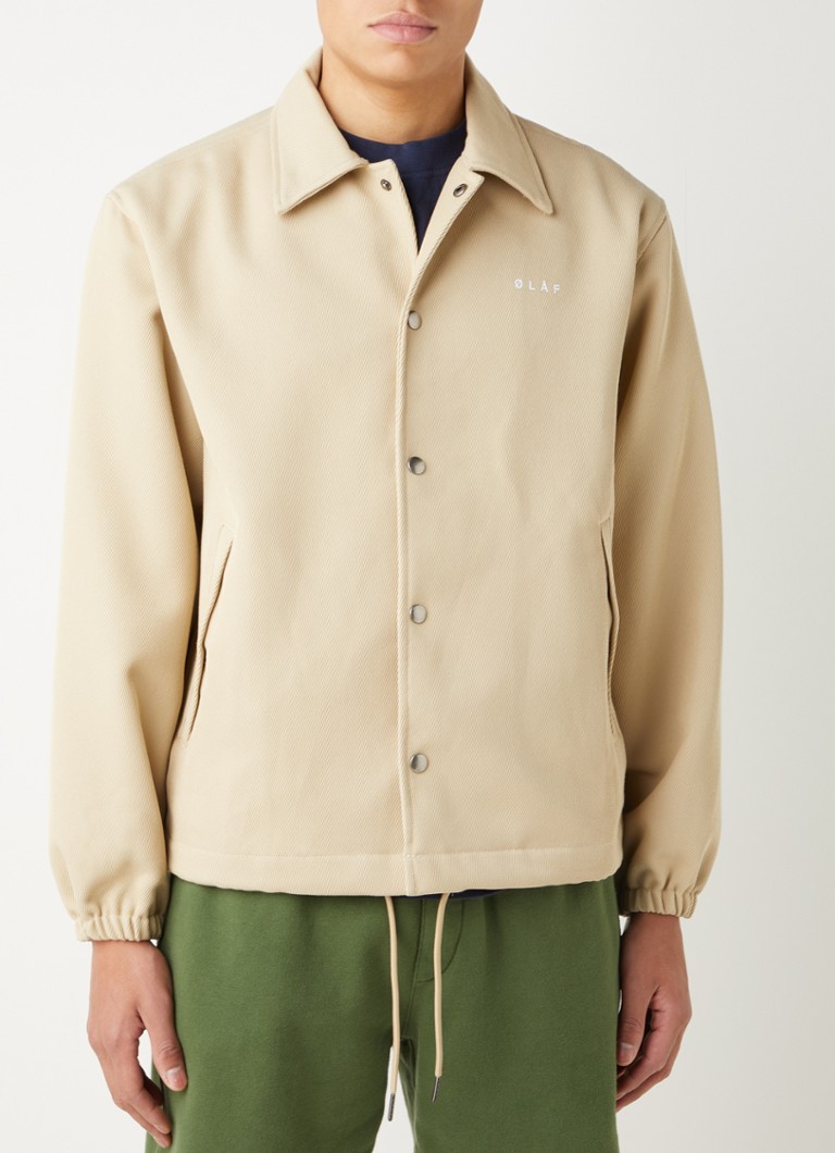 OLAF Coach jack met logo- en backprint • Beige • de Bijenkorf